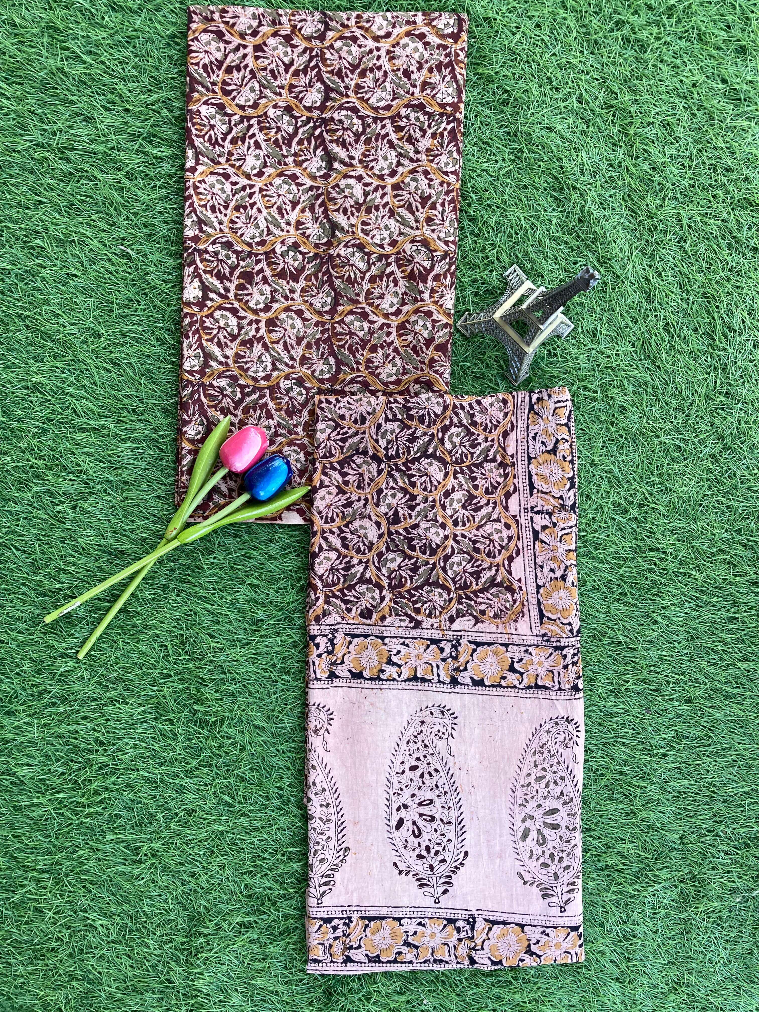 Kalamkari Cotton 2-Piece Dress Set – KHP-DSC-M023 – JSP Handlooms